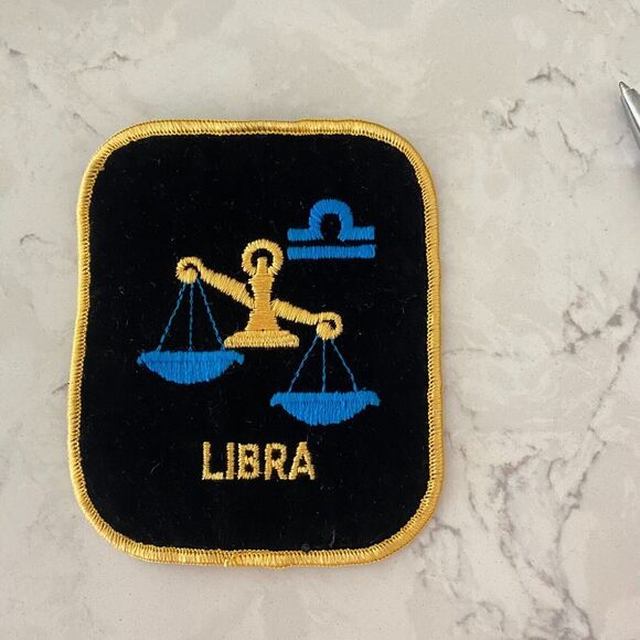 Unbranded | Design | Vintage Libra Logo Vector Black Goldtrim Zodiac ...